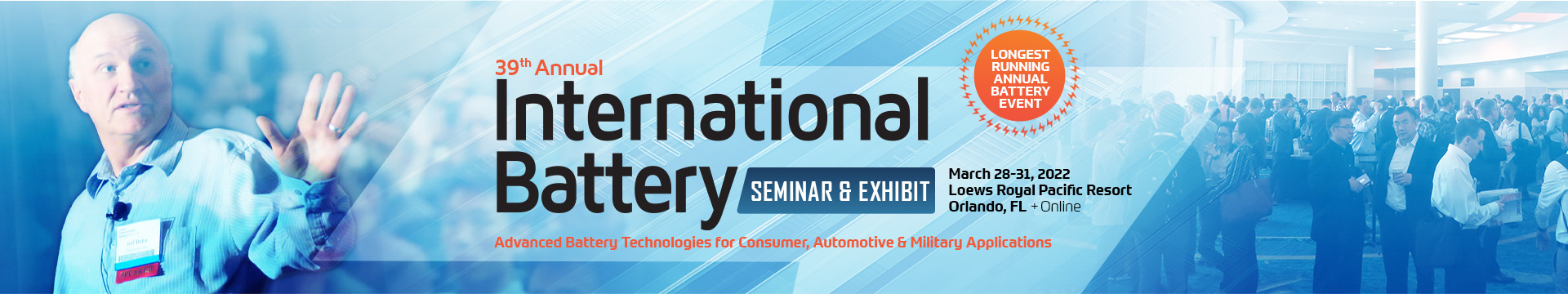 International Battery Seminar | March 28-31, 2022 | Orlando, FL & Online