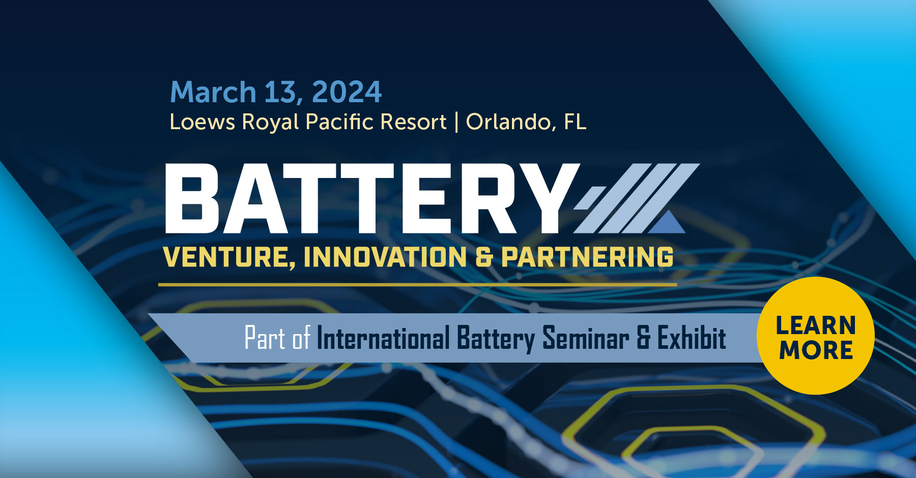 Battery Venture, Innovation, and Partnering | March 23-24 2026 | Orlando, FL